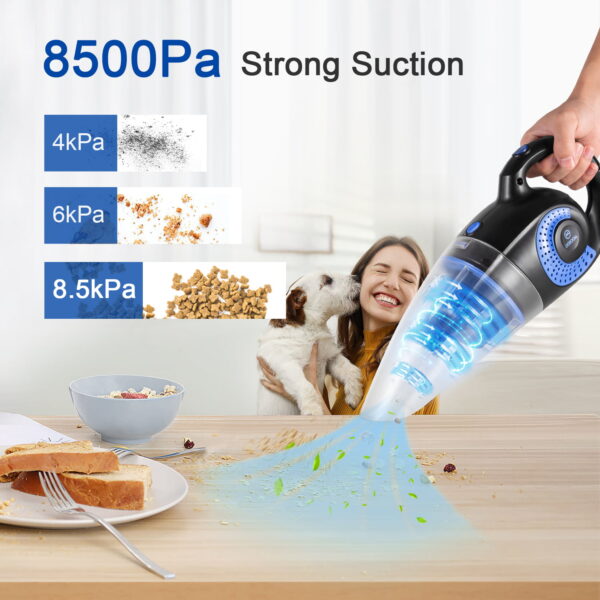 Moosoo Handheld Vacuum, Cordless Wet Dry Hand Vacuum, Rechargeable ...