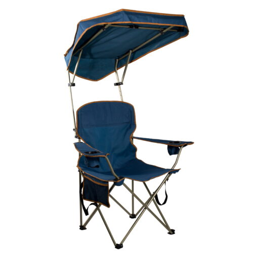 Quik Chair Max Shade Folding Chair, Navy, Lawn Chairs, Lounge Chairs ...
