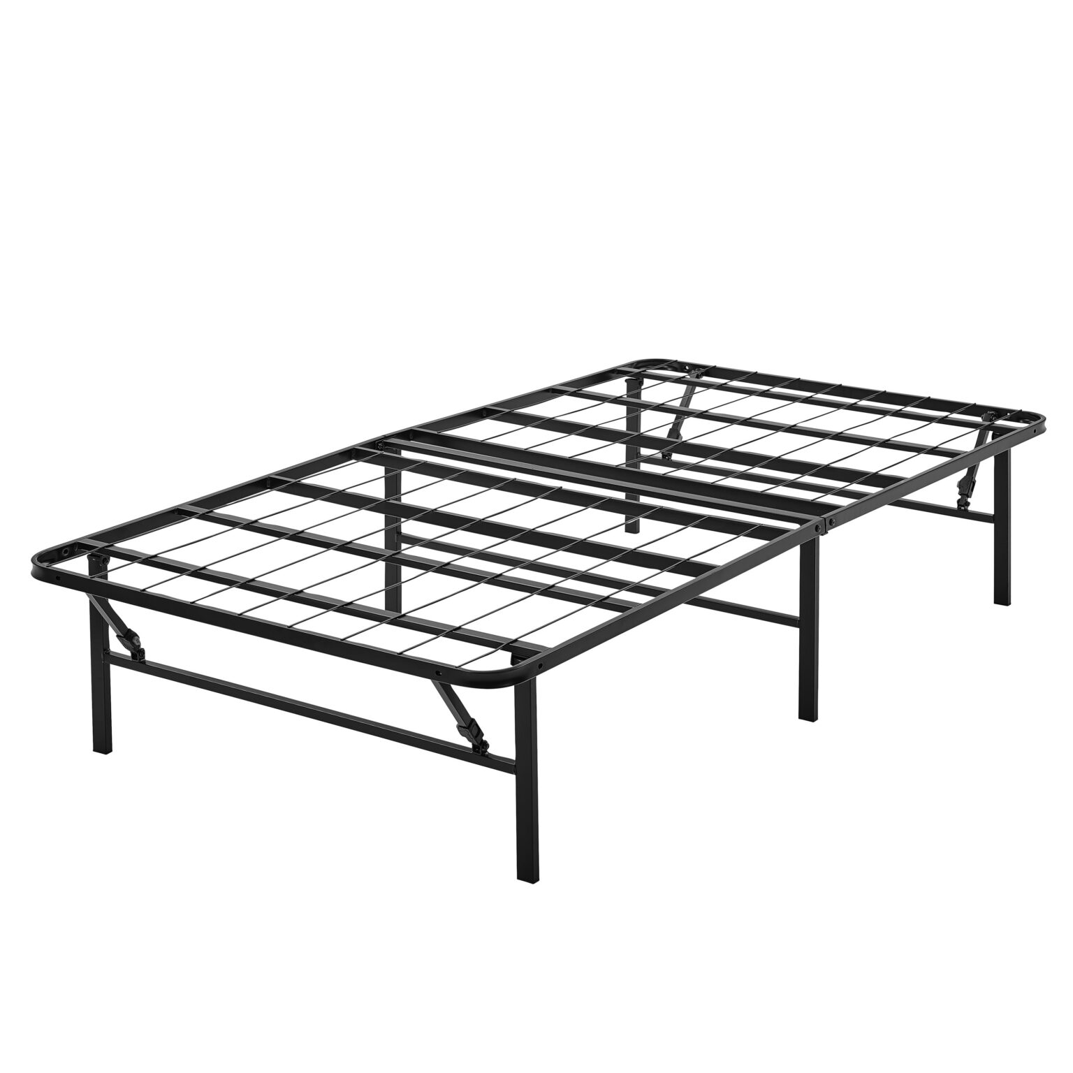 Mainstays 14" High Profile Foldable Steel Twin Platform Bed Frame ...