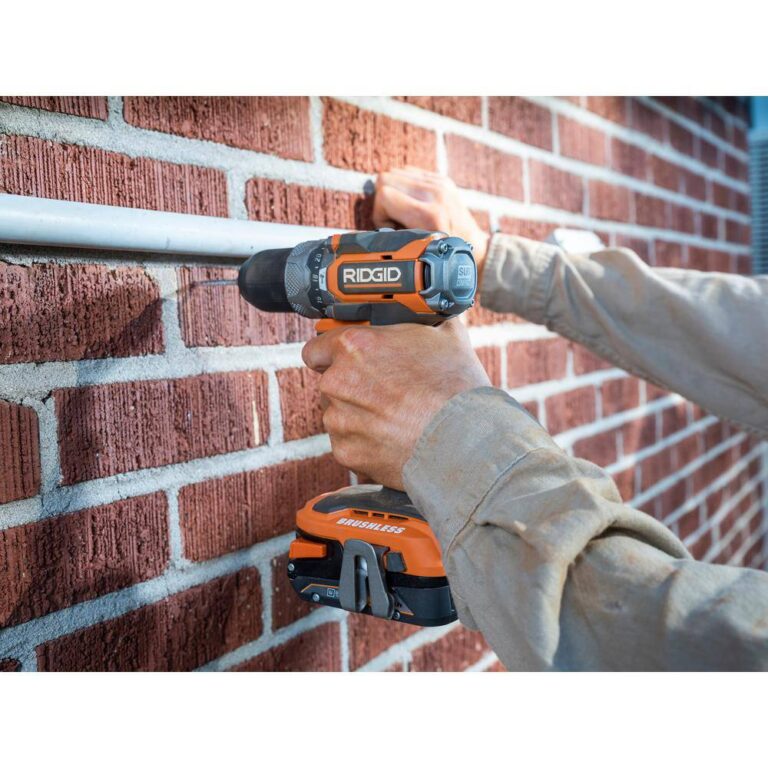 RIDGID R8711K 18V SubCompact Brushless 1/2 In. Hammer Drill Kit With (2 ...