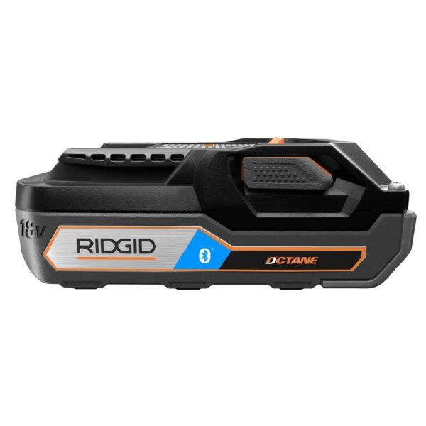 RIDGID AC806 18V OCTANE Bluetooth 3.0 Ah Batteries (2-Pack) And Charger ...