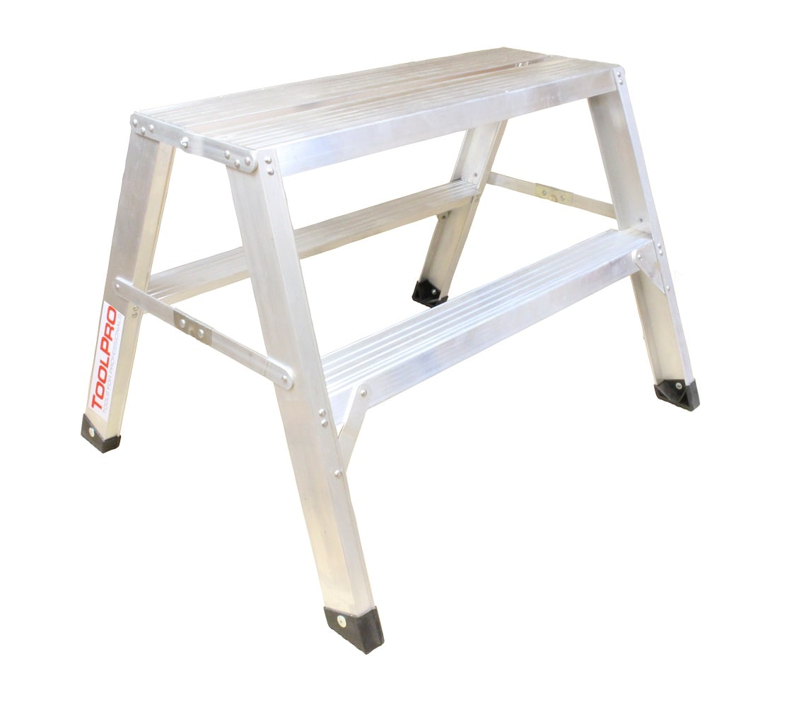 ToolPro Aluminum 2-ft Type 1A- 300 Lbs. Capacity Step Ladder ...