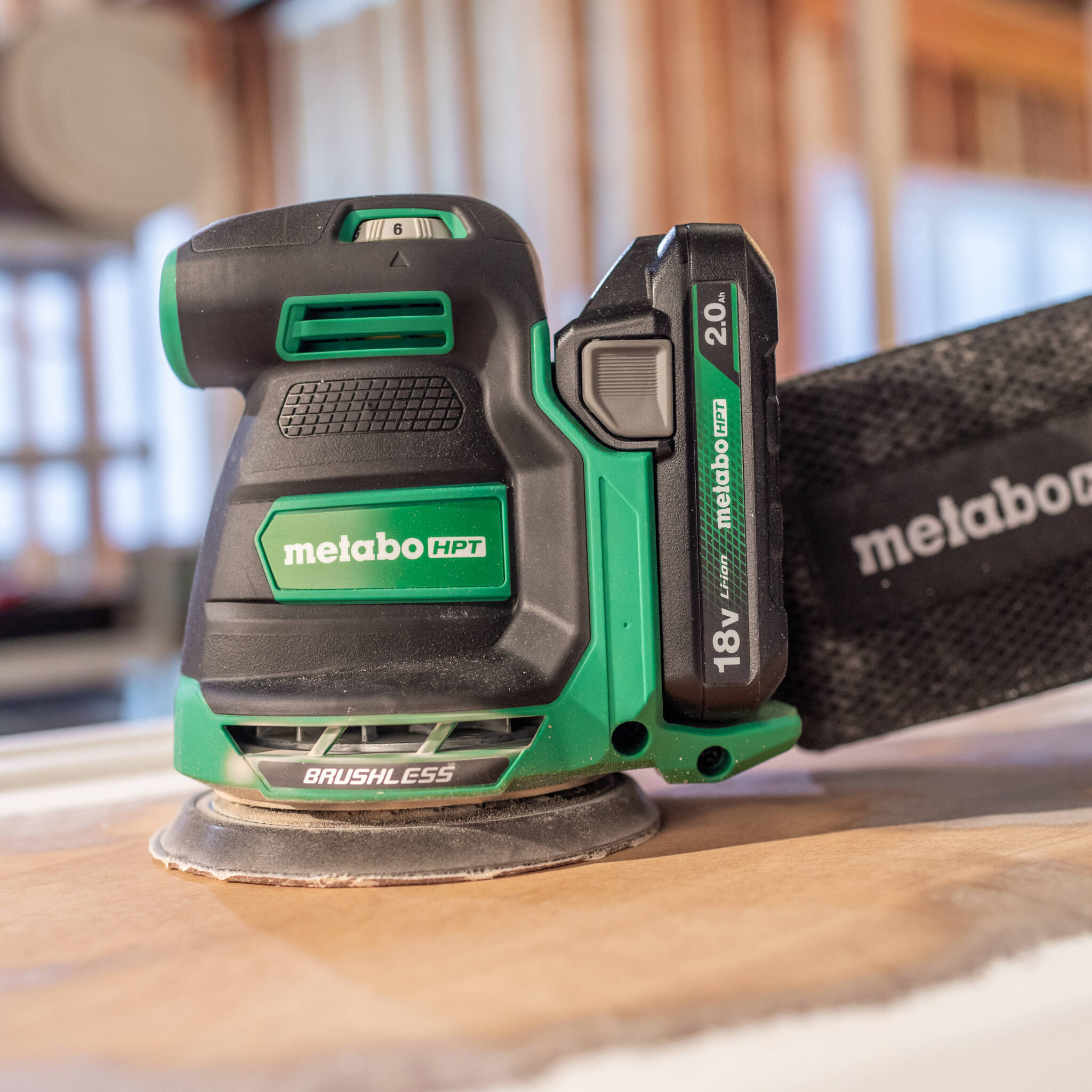 Metabo HPT 18-Volt-Amp Brushless Cordless Random Orbital Sander With ...