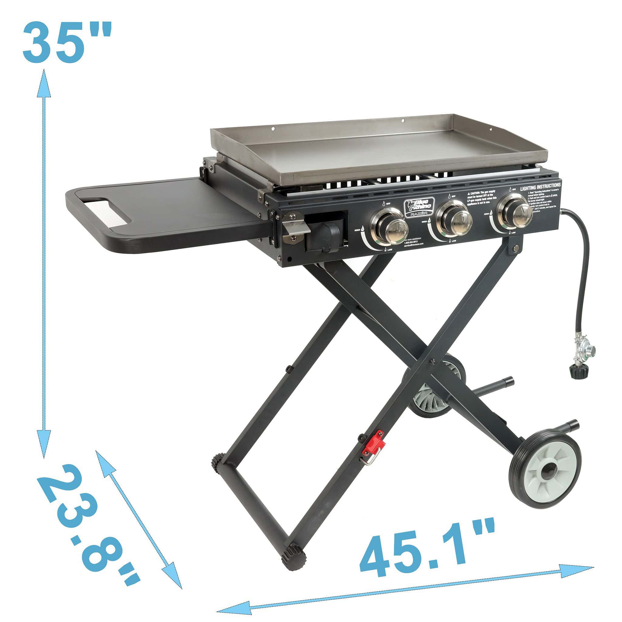 Blue Rhino 3-Burner Liquid Propane Flat Top Grill | BigEasyMart.com