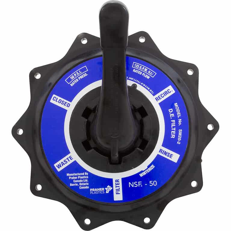 Praher SM20-2 Top Valve Assembly For 2" Multi Port Valve Replaces Jandy ...