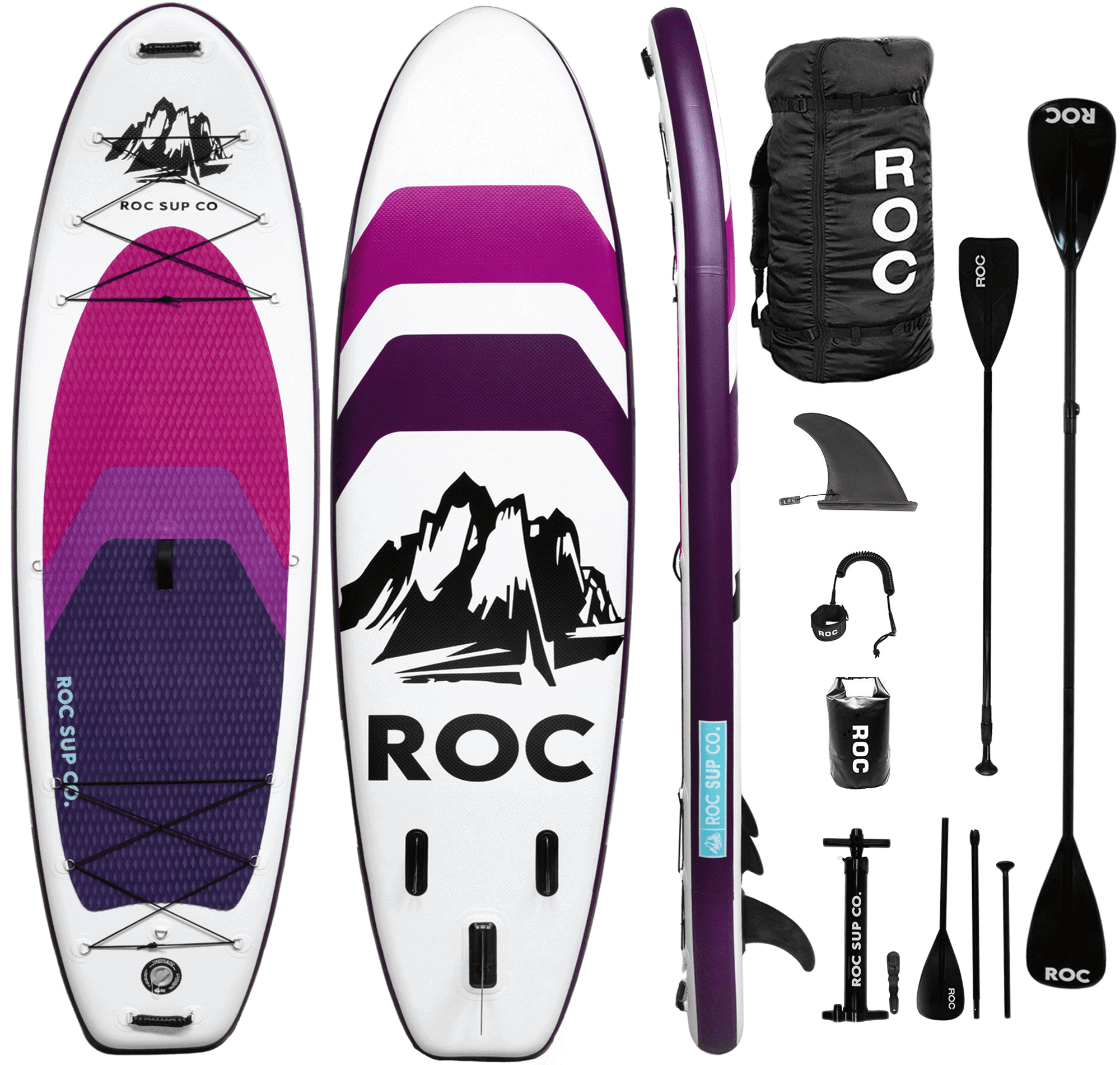 Roc Inflatable Stand Up Paddle Board With Premium Sup Accessories ...