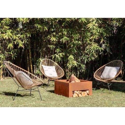 Fire Series Cube Fire Pit | BigEasyMart.com