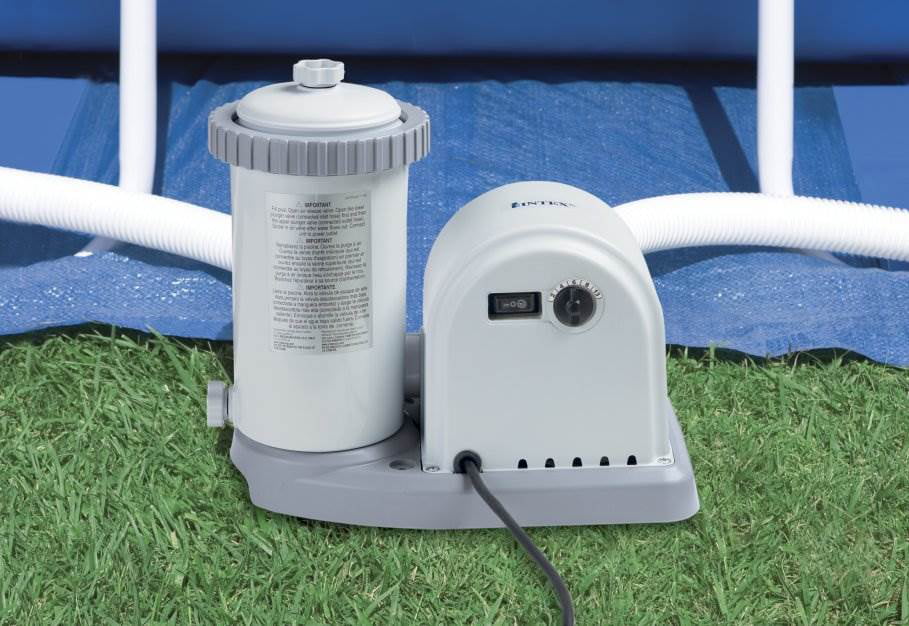 INTEX 1500 GPH Easy Set Swimming Pool Filter Pump With Timer | 56635E ...