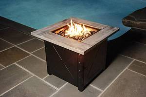Mason Steel Propane Gas Fire Pit | BigEasyMart.com
