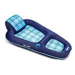Aqua Leisure Luxury Water Lounge Pool Float With Headrest, Blue (2 Pack ...