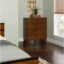 Linon Home Decor William Brown Ash Veneer 4 Drawer Chest With Bronze ...