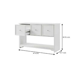 Home Decorators Collection Bradstone 3 Drawer White Lateral File ...