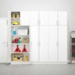 Prepac Elite 32 In. Wood Laminate Cabinet In White | BigEasyMart.com