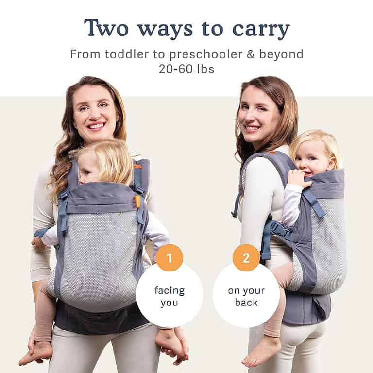 Beco Toddler Carrier With Extra Wide Seat - Comfortable, Lightweight ...