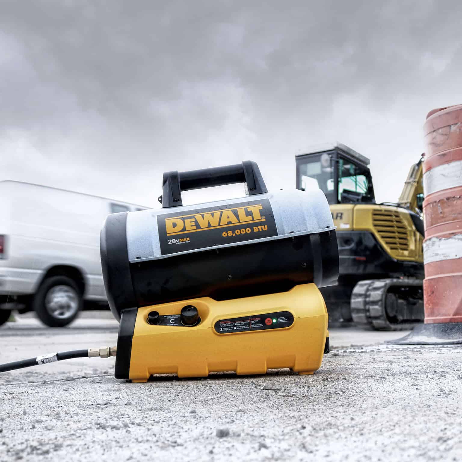 DEWALT Forced Air Propane 68000-BTU Outdoor Portable Forced Air Propane ...