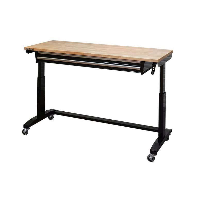 Husky HOTL6202B12 62 In. Adjustable Height Workbench Table With 2 ...