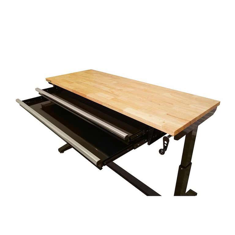 Husky HOTL6202B12 62 In. Adjustable Height Workbench Table With 2 ...