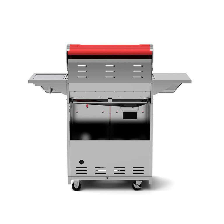 Nexgrill 720-0830HR 4-Burner Propane Gas Grill In Red With Side Burner ...