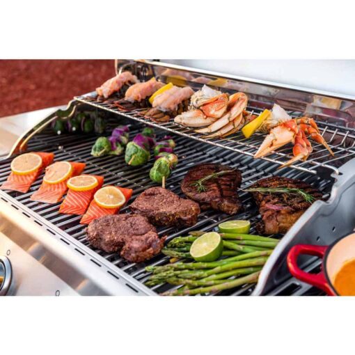 Nexgrill 720-0830HR 4-Burner Propane Gas Grill In Red With Side Burner ...