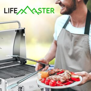Portable Grill – Table Top Stainless Steel Propane Gas BBQ – Silver ...