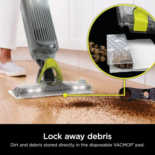 Shark VM252 VACMOP Pro Cordless Hard Floor Vacuum Mop With LED ...