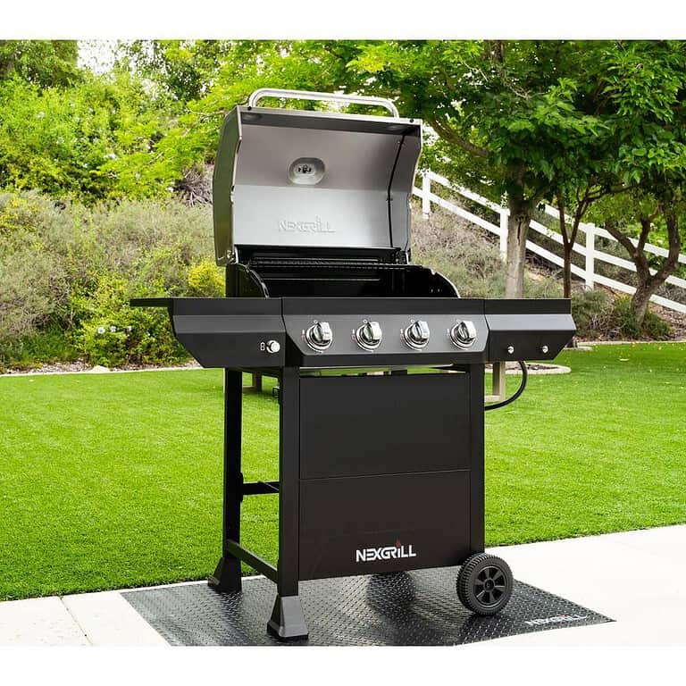 Nexgrill 720-0925PG 4-Burner Propane Gas Grill In Black With Stainless ...