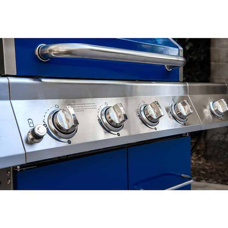 Nexgrill 720-0830HM 4-Burner Propane Gas Grill In Blue With Side Burner ...