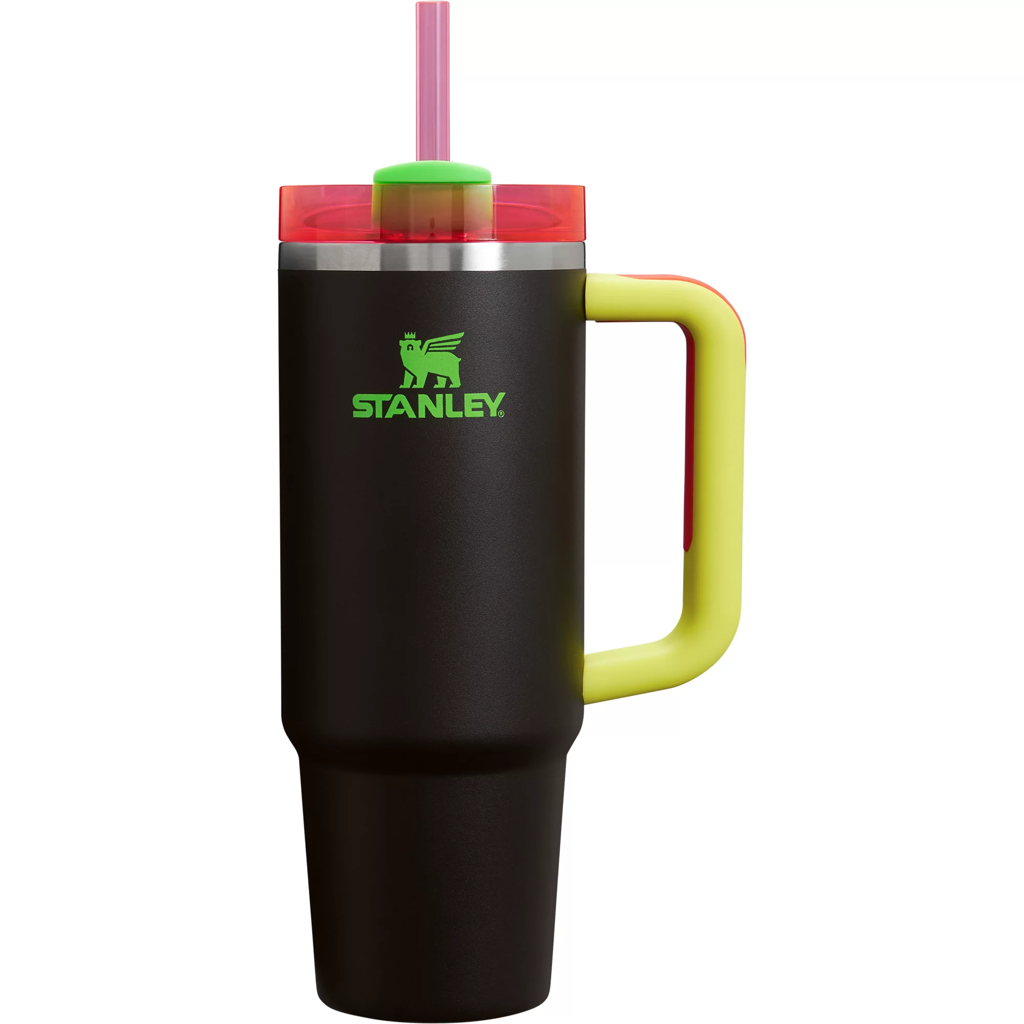 Stanley 30 Oz. Quencher H2.0 FlowState Tumbler - Black Neon ...