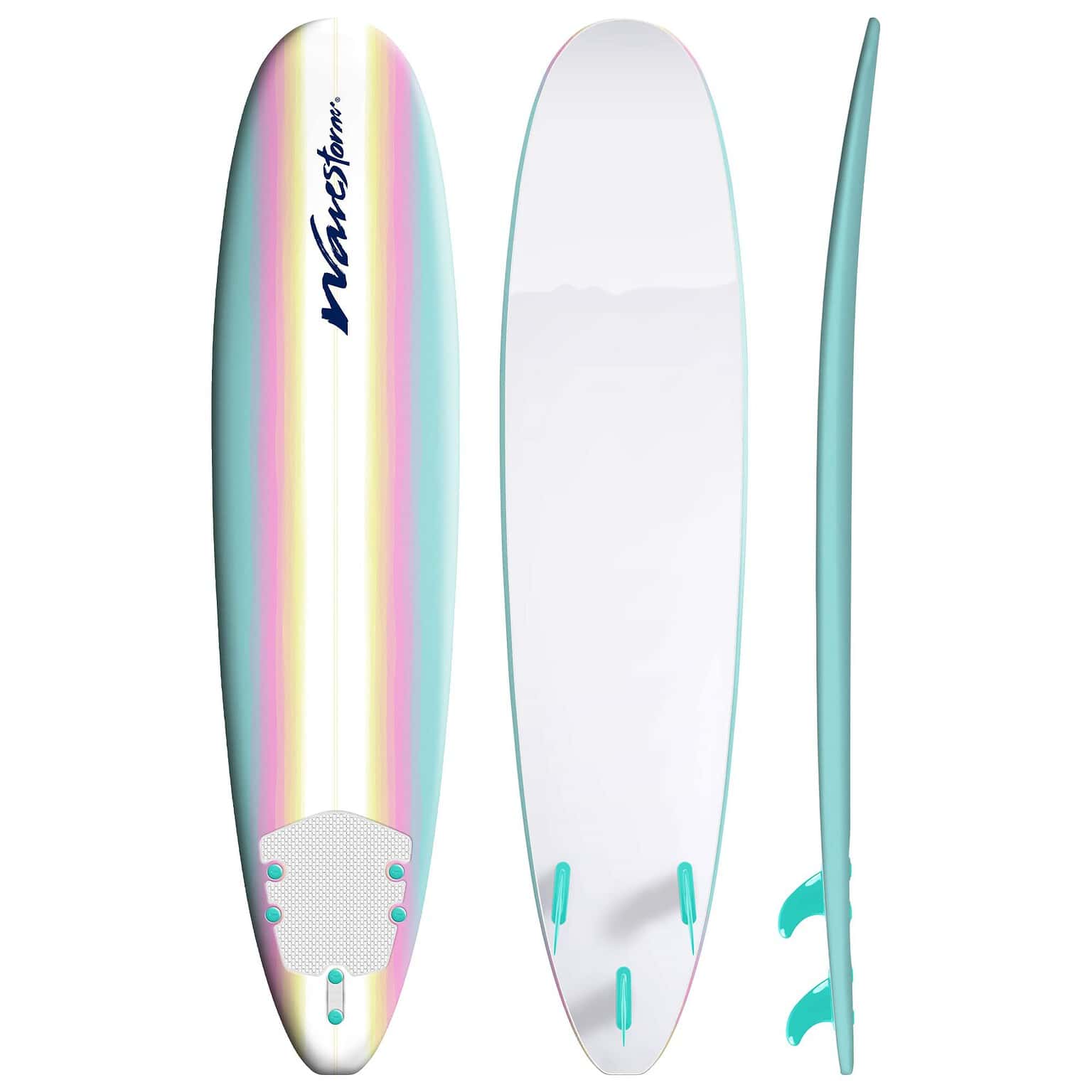 Wavestorm - Classic Soft Top Foam 8ft Surfboard - Burst | BigEasyMart.com