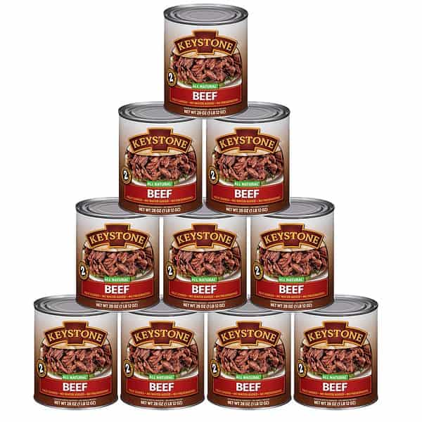 Keystone Meats All Natural Canned Beef 28 Ounce Long Term Shelf Life ...