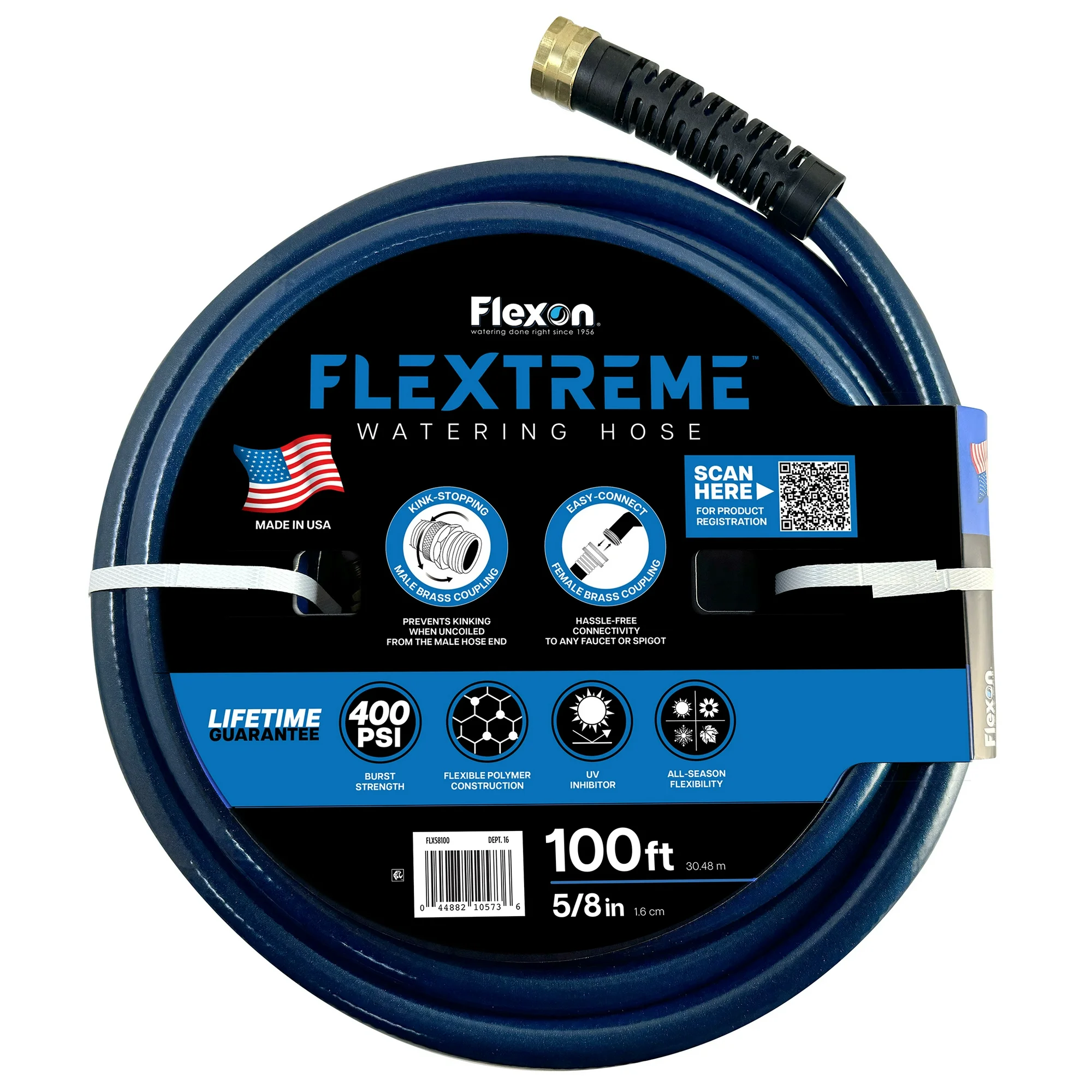 Flexon 5/8 In. X 100 Ft. Flextreme Heavy Duty Watering Hose | BigEasyMart.com