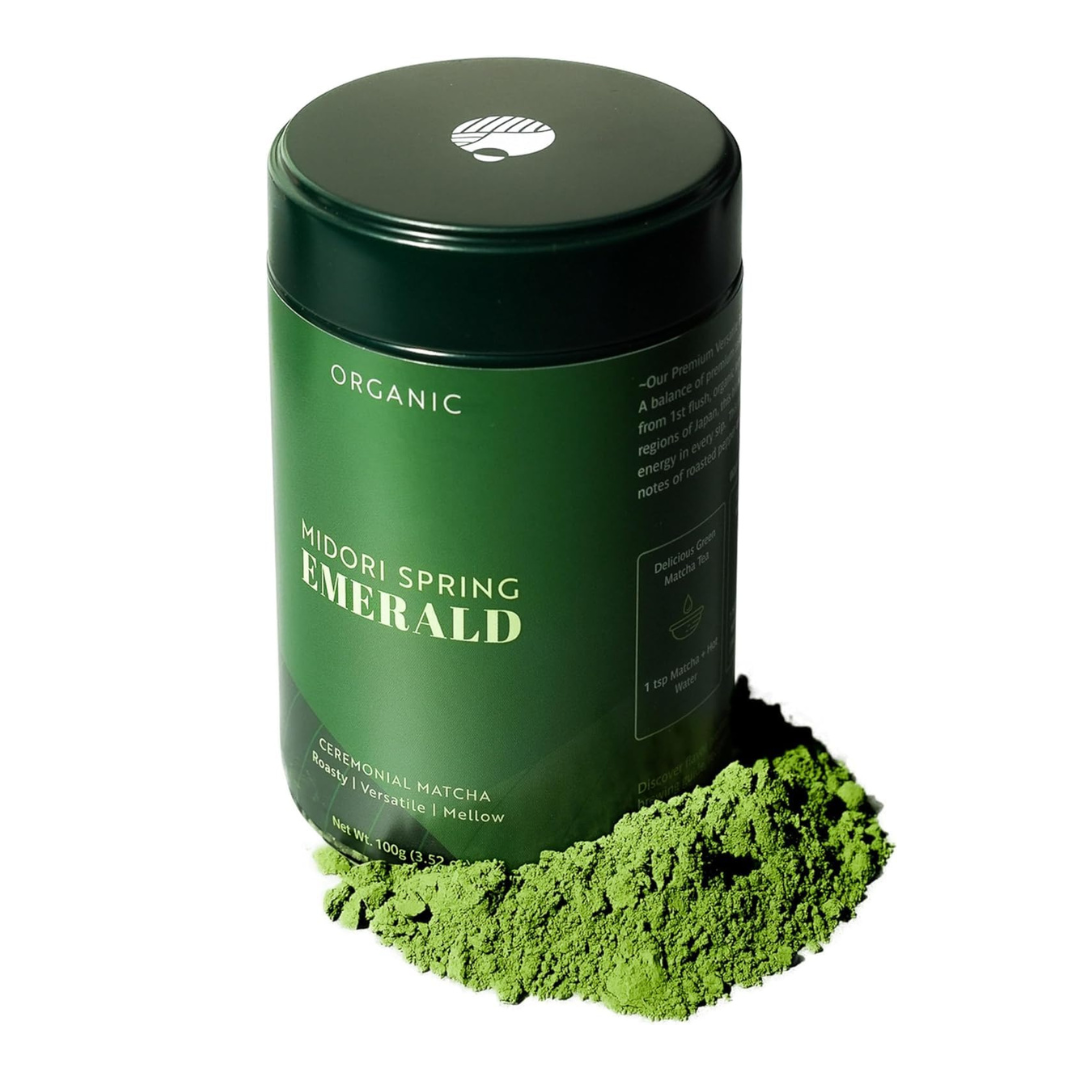 Midori Spring Organic Authentic Japanese Ceremonial Matcha Powder ...