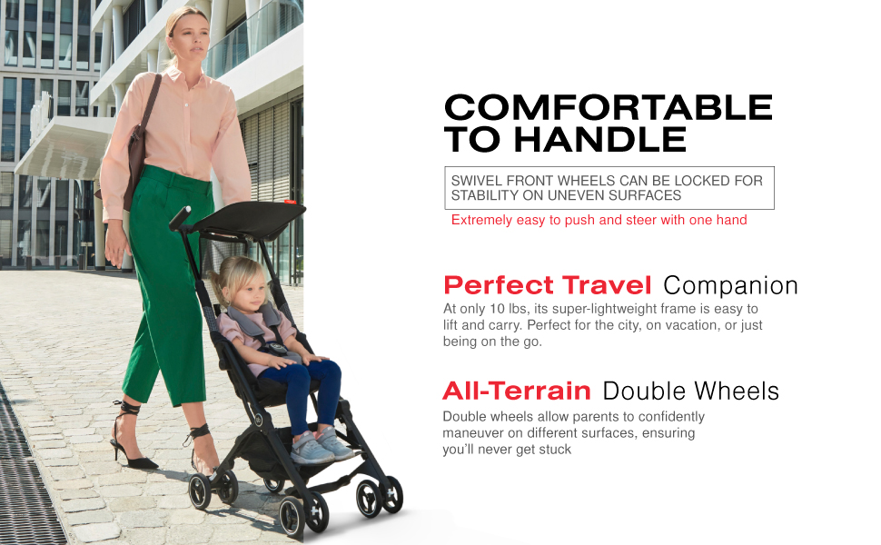 Gb Pockit Air All Terrain Ultra Compact Lightweight Travel Stroller ...