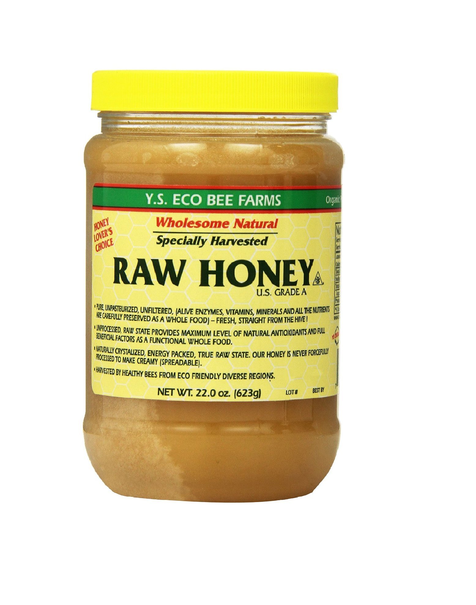 Y.S. Eco Bee Farms Raw Honey - 22 Oz, Pack Of 2 | BigEasyMart.com