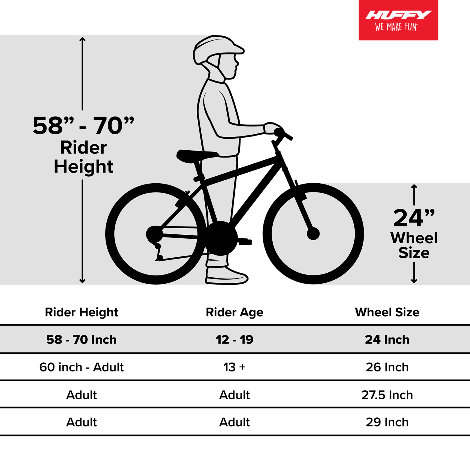 Huffy 24" Trail Runner Mountain Bike, Fits Riders 4'8" - 5'8", Teal ...