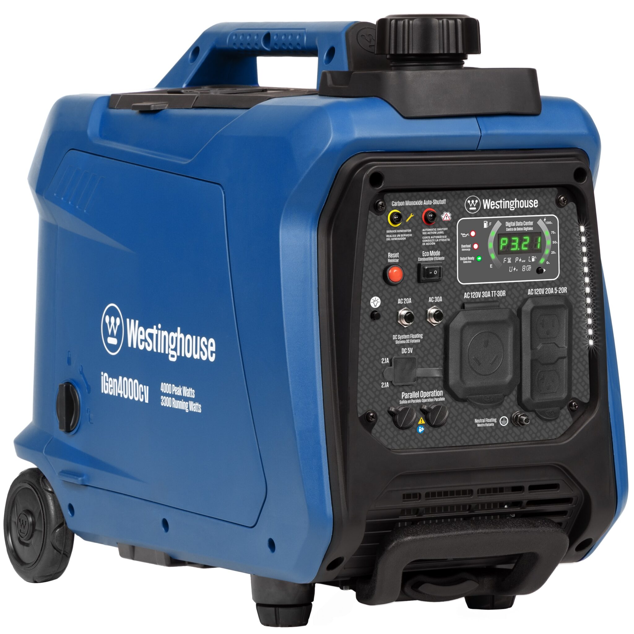 Westinghouse IGen4000cv Recoil Start 4000 -Watt Single Fuel (Gasoline ...