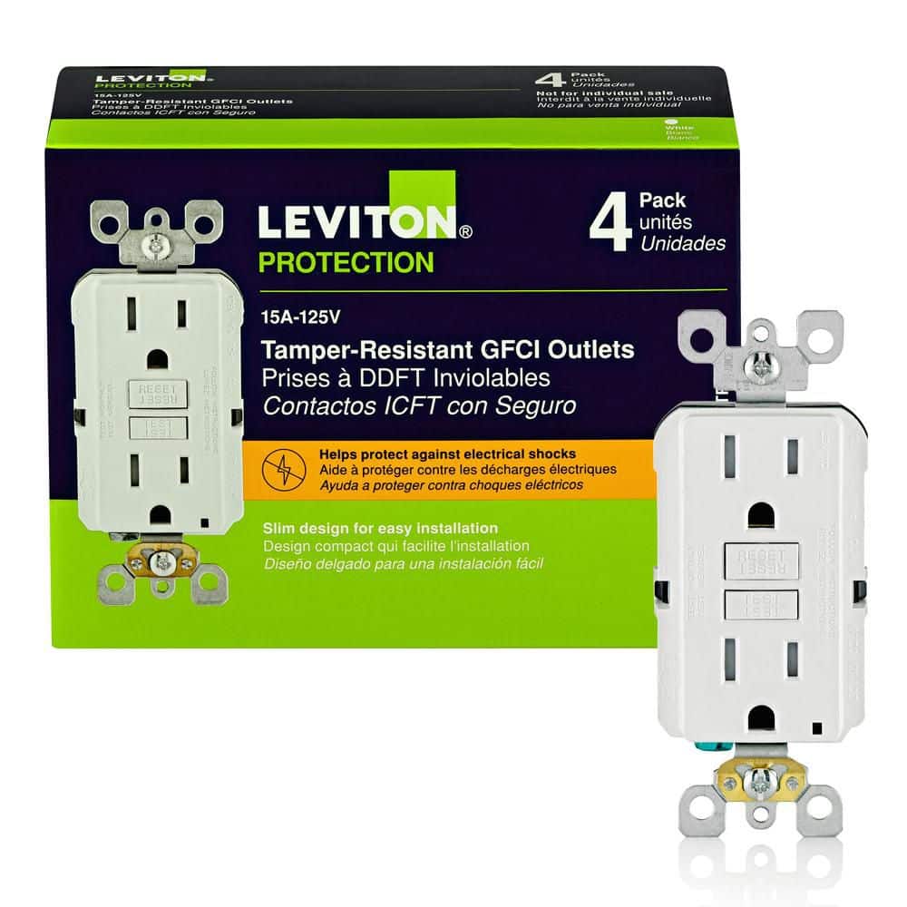 Leviton 15 Amp 125-Volt Duplex SmarTest Self-Test SmartlockPro Tamper ...