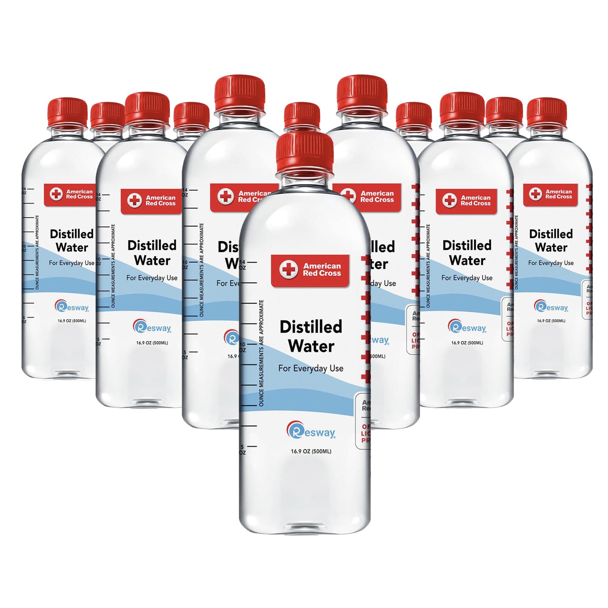 Resway American Red Cross Distilled Water 16.9 Fl.oz., General Multi ...