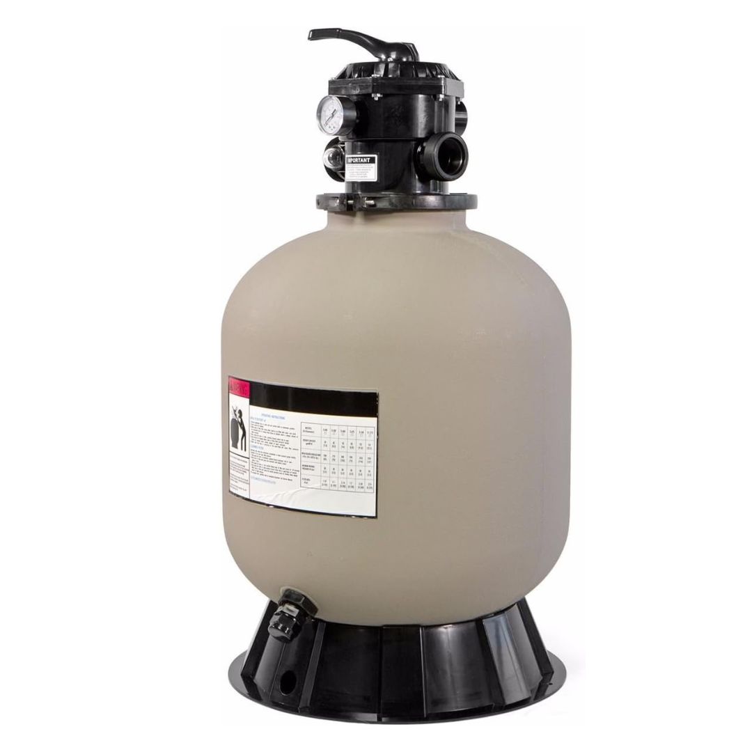 XtremepowerUS 19" Above Inground Swimming Pool Sand Filter System 7-Way ...
