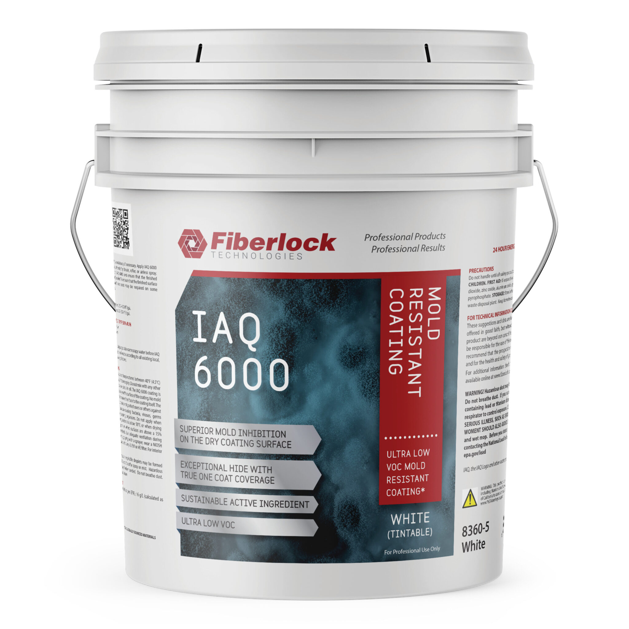 Fiberlock IAQ 6000 Mold Resistant Coating White Matte Water-based ...