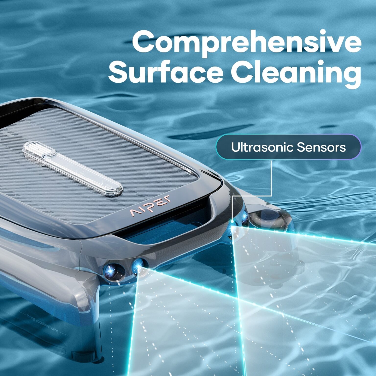 Aiper EcoSurfer S1 Cordless Skimmer 9-in Robotic Pool Vacuum ...