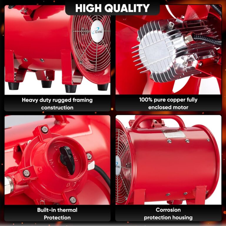 ILiving - ILG8EF10EX Explosion Proof Utility High Velocity Blower, Fume ...