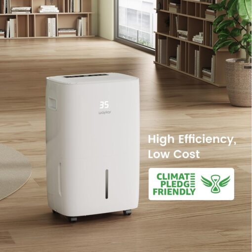 Waykar 130 Pints 6,500 Sq. Ft Dehumidifier With Drain Hose For ...